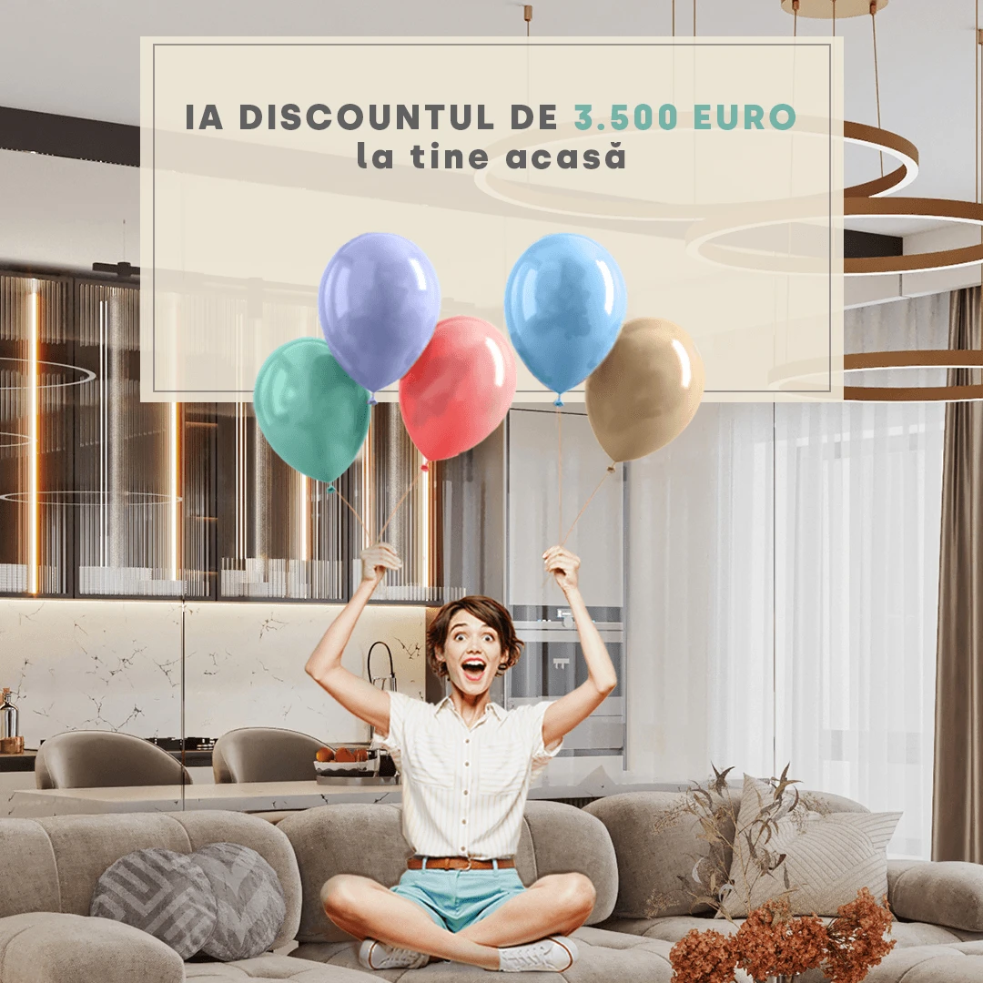 Apartament 2 camere tip 2C în Akcent City Bucureștii Noi